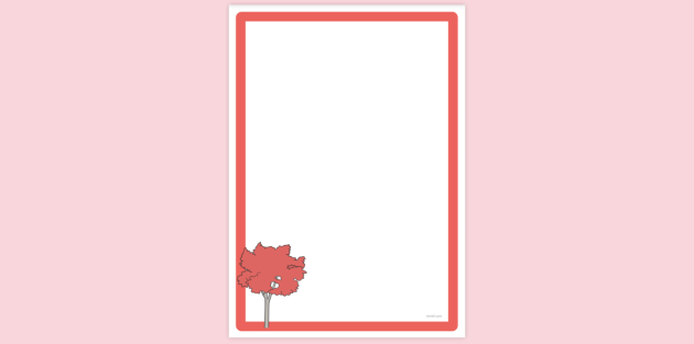 FREE! - Maple Tree Page Border | Page Borders | Twinkl