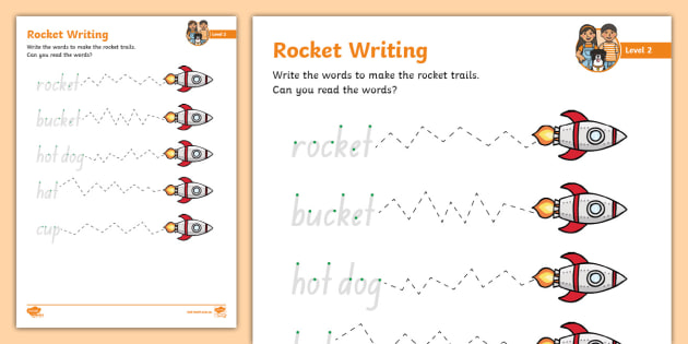 Twinkl Phonics Level 2: Rocket Letter Formation