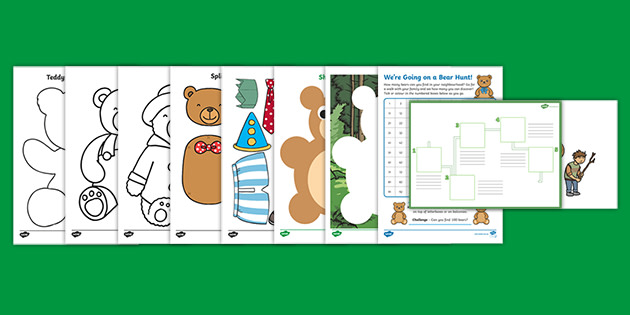 FREE! - Neighbourhood Bear Hunt Resource Pack (teacher made)