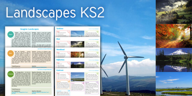 Imagine Landscape KS2 Resource Pack - turbines, mist, woodland