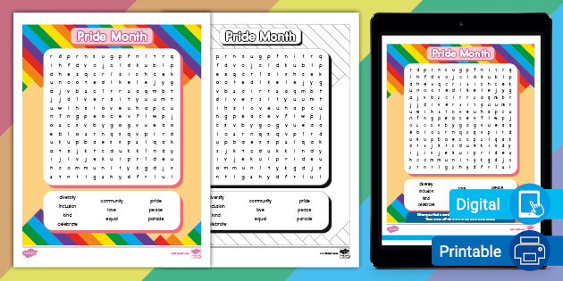 Pride Month Word Search | Twinkl Resources USA