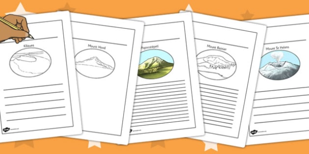 Volcanoes Writing Frames (teacher made)
