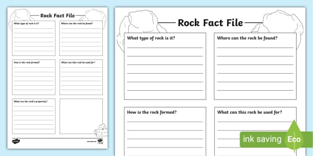 Rock Fact File (teacher made)