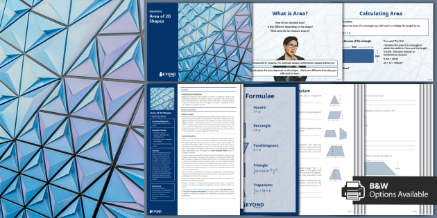 Area, Perimeter and Volume Lesson 1: Area of 2D Shapes