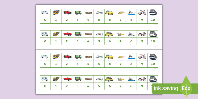 Transport Number Track (1-10)