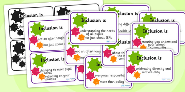 Inclusion Discussion Prompt Cards (teacher made)