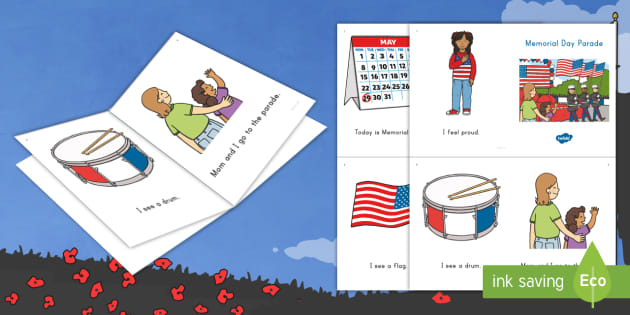Memorial Day Emergent Reader | Kindergarten | Twinkl USA