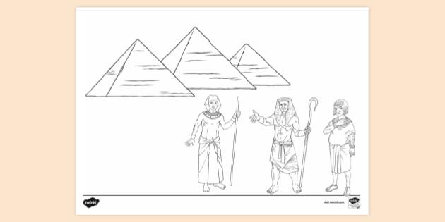 Free Colouring Page Egypt | Colouring Sheets (teacher made)