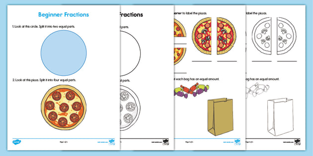 Beginner Fractions Activity (Teacher-Made)