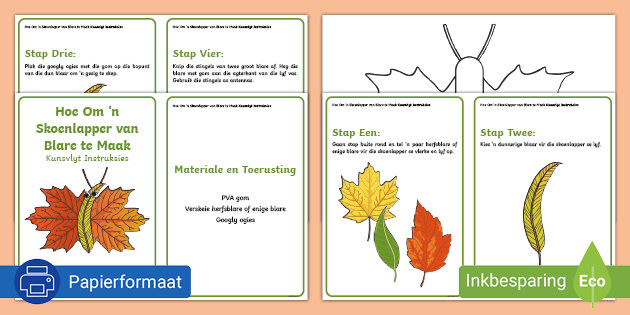 Blare Skoenlapper Kunsvlyt (teacher made)