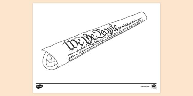 FREE! - The Constitution Colouring | Colouring Sheets