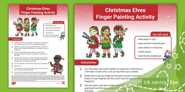 Christmas Finger Paintings | twinkl.com.au