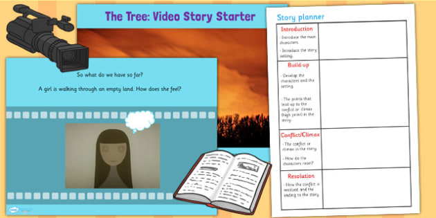 The Tree Video Story Starter Lesson Teaching Pack - stories