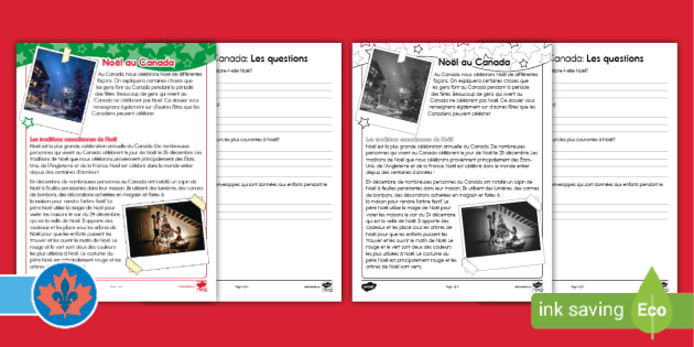 Christmas in Canada Primary Notable Traditions Facts French