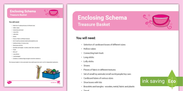 Enclosing Schema Treasure Basket Ideas (Teacher-Made)