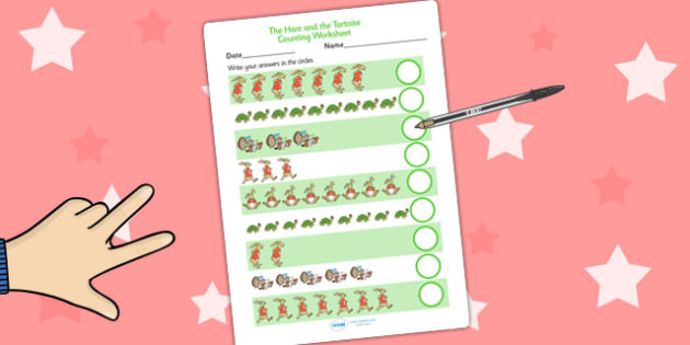 The Tortoise and The Hare Counting Sheet