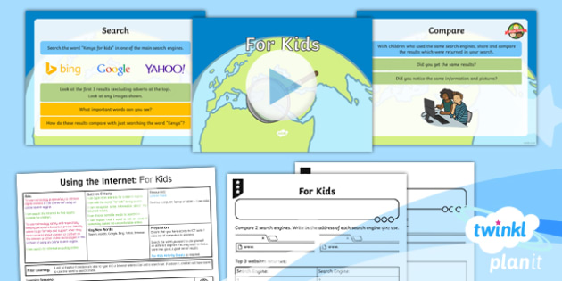 Computing Using The Internet For Kids Year 2 Lesson Pack 2