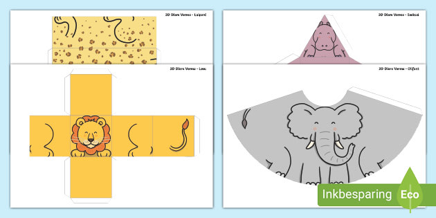 3D Diere Template (teacher made)