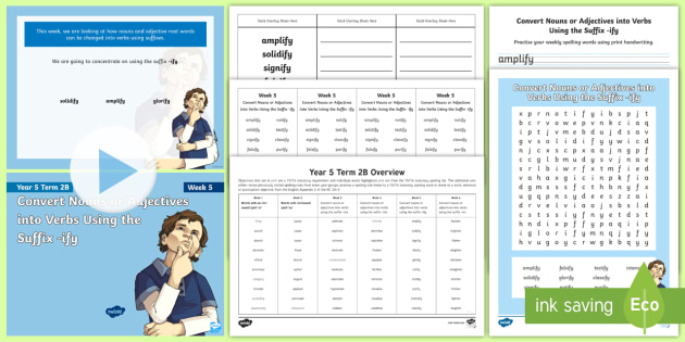 Year 5 Term 2B Week 5 Spelling Pack (teacher made)