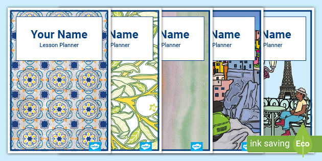 Teacher Work Pad Themed Front Covers (teacher made)