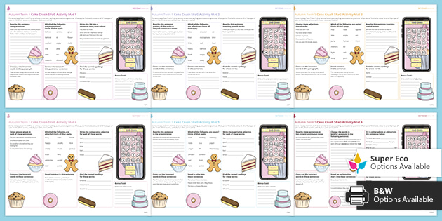 English SPaG Tests KS3: Cake Crush Autumn Term 1 | Beyond