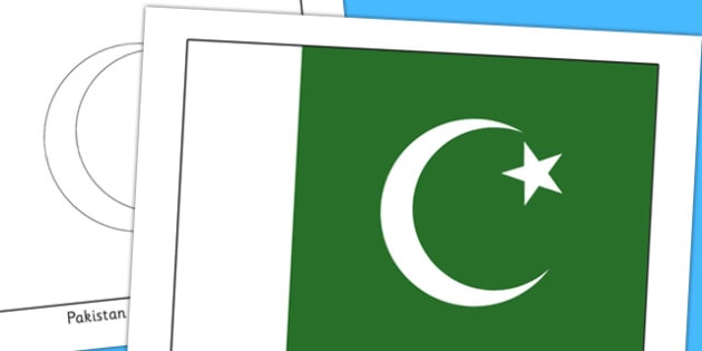 Pakistan Flag Display Poster (teacher made)