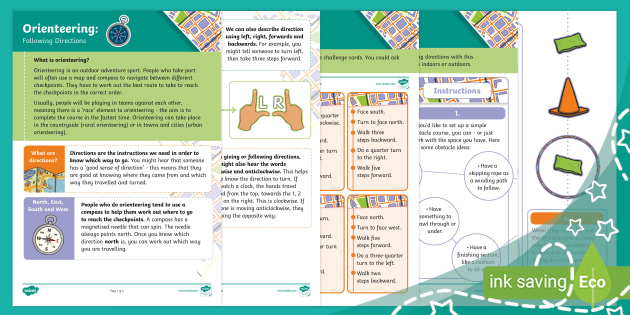 Orienteering: Following Directions (Ages 5 - 7)
