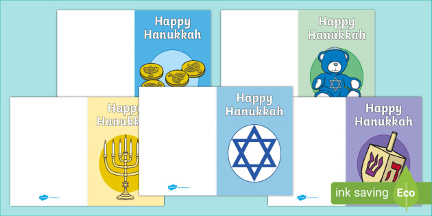 Hanukkah Greeting Cards (teacher made)