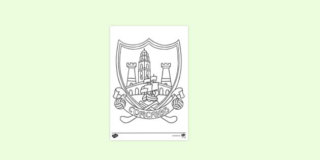 FREE! - Cork County Crest Colouring Sheet | Colouring Sheets