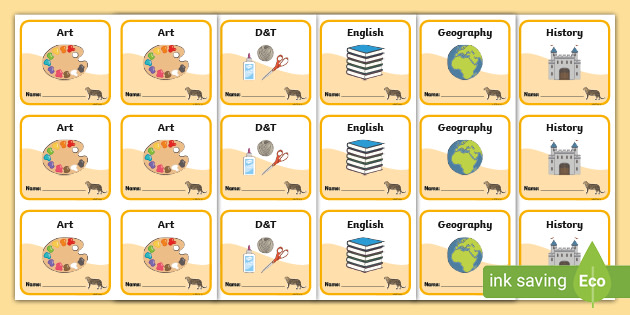 FREE! - Leopard Themed Editable Book Labels (teacher made)