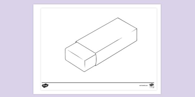 FREE! - Eraser Rubber Colouring Sheet - Colouring Sheets