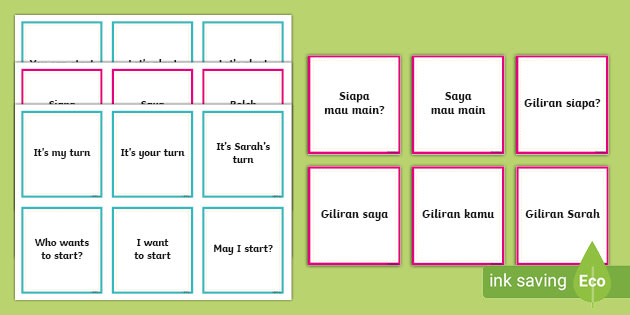 Getting Started: Playing Games Matching Cards Indonesian