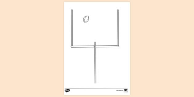 FREE! - NFL Field Goal Colouring | Colourful Sheet