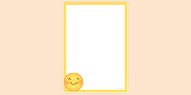FREE! - Happy Page Border | Page Borders | Twinkl