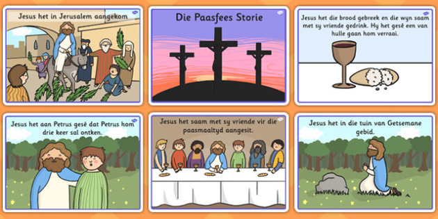 Afrikaans 'Die Paasfees Storie' Volgorde Aktiwiteit