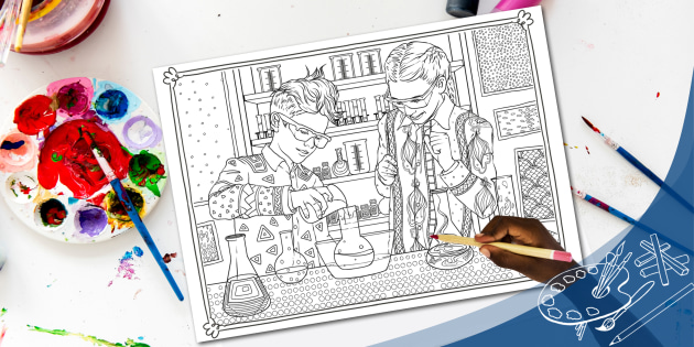 Science Week Mindfulness Colouring Activity Poster