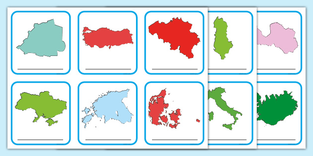 What a Wonderful World European Country Matching Cards