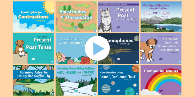 Year 2 Ultimate English Warm-Up Resource Pack (teacher made)