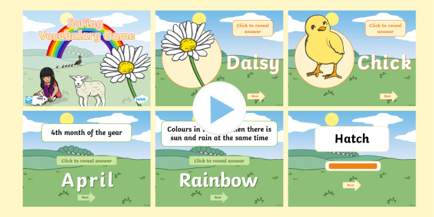 ESL Spring Vocabulary Game (teacher made)