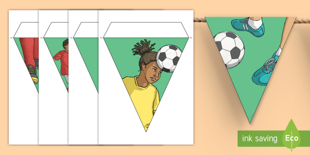 3-6 Football Display Bunting (Teacher-Made)
