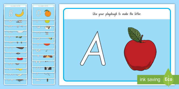 Alphabet Uppercase Playdough Mats (teacher made)