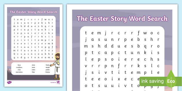 The Easter Story Word Search (creat de profesori)