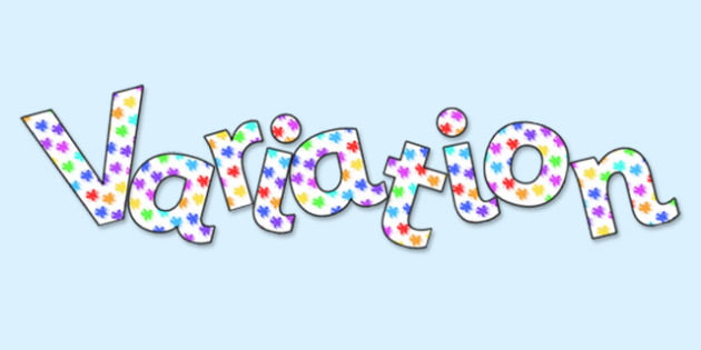 'Variation' Display Lettering