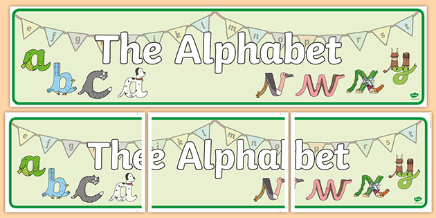 Alphabet Display Banner (teacher made)