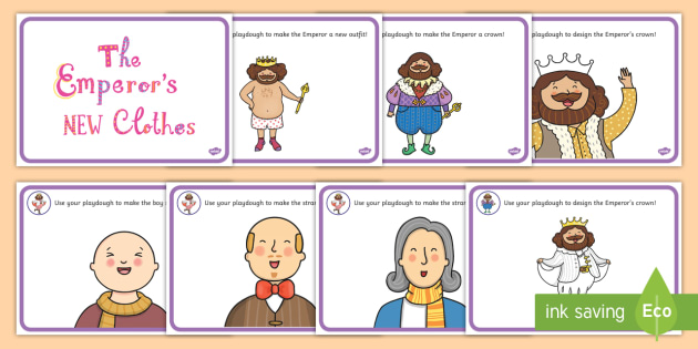The Emperors New Clothes Playdough Mats - fine motor skills