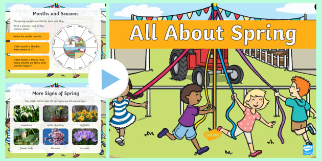 Spring Aistear When is Spring? PowerPoint (teacher made)