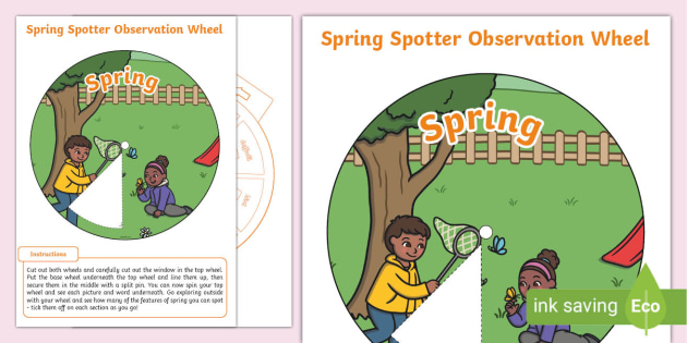 Spring Spotter Observation Wheel - KS1 - Twinkl