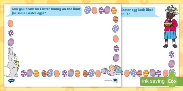 FREE! - Easter Themed Drawing Prompts (teacher made)