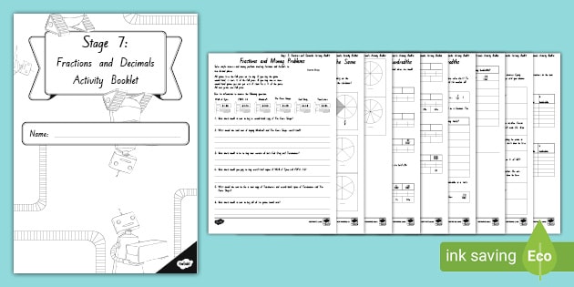 Stage 7: Fractions and Decimals Booklet (teacher made)
