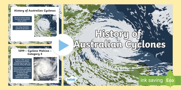 History of Australian Cyclones PowerPoint